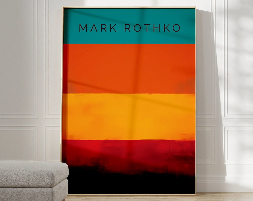 Mark Rothko Poster - A Exhibition Print As Housewarming Gift Or ...