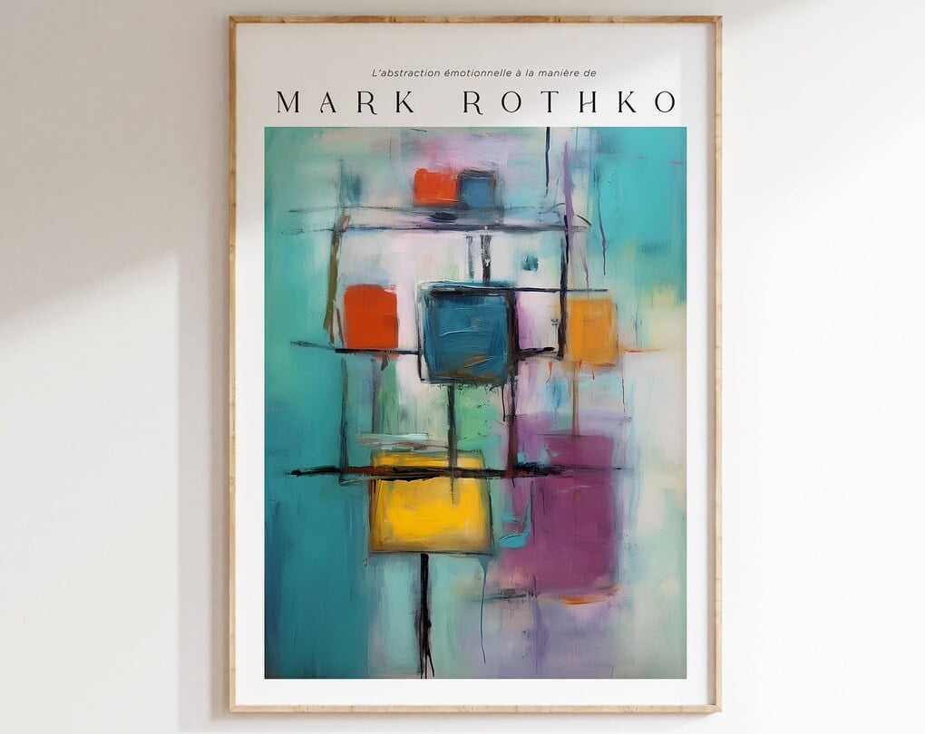 Mark Rothko Poster - A Exhibition Print As Housewarming Gift Or ...