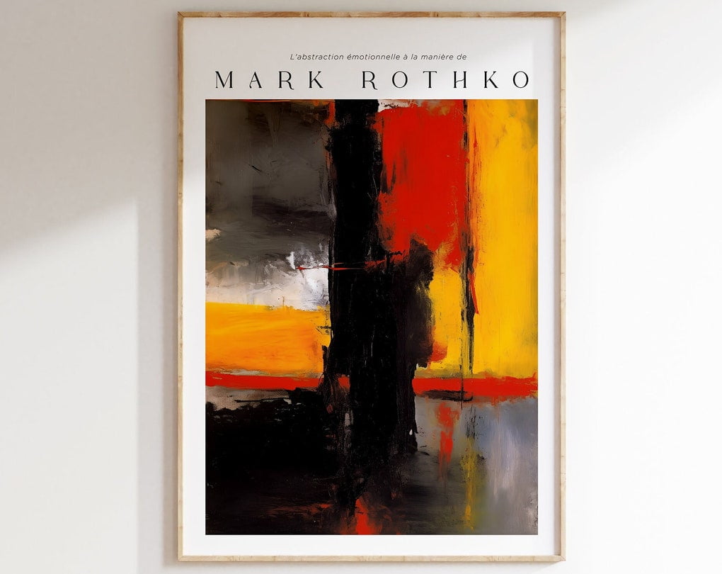 Mark Rothko Poster - A Exhibition Print As Housewarming Gift Or ...