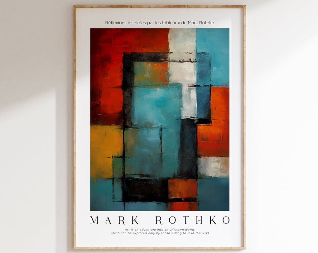 Mark Rothko Poster - A Exhibition Print As Housewarming Gift Or ...