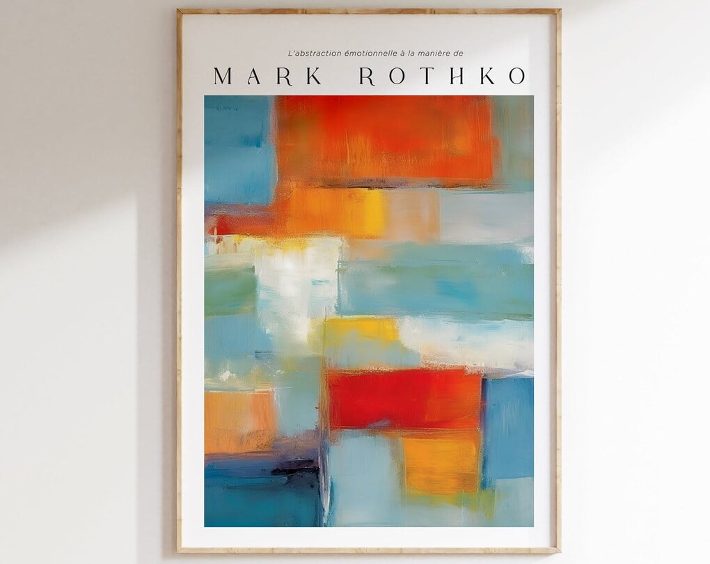 Mark Rothko Poster - A Exhibition Print As Housewarming Gift Or ...
