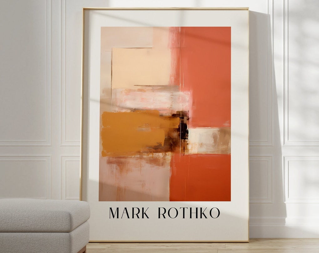 Mark Rothko Poster - A Exhibition Print As Housewarming Gift Or ...