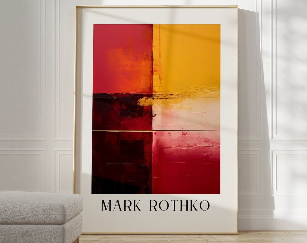 Mark Rothko Poster - A Exhibition Print As Housewarming Gift Or ...