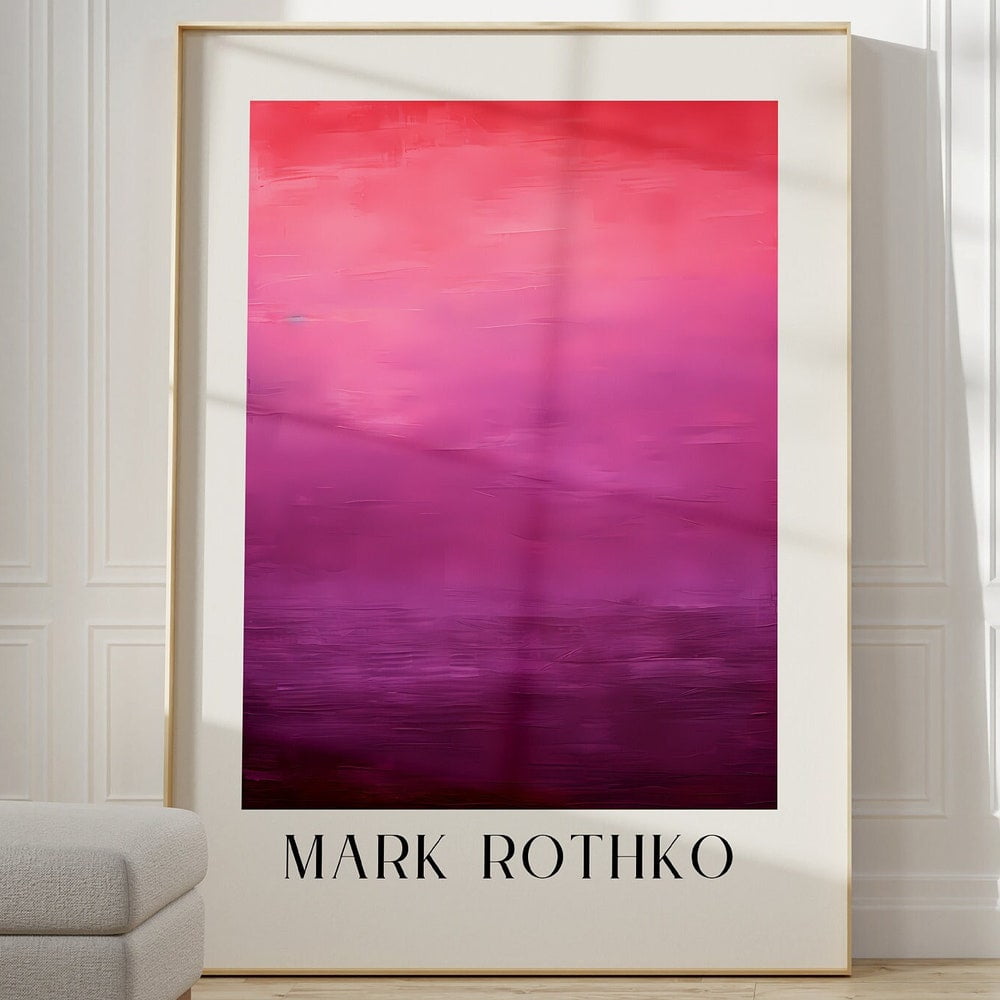 Mark Rothko Poster, A Exhibition Print As Housewarming Gift Or ...