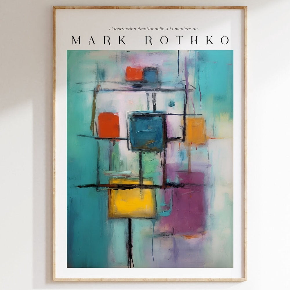 Mark Rothko Poster, A Exhibition Print As Housewarming Gift Or ...