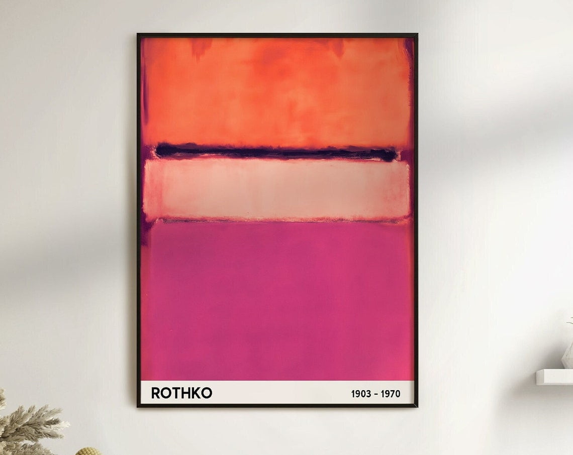 Mark Rothko Posters, Purple - Pink, Art Exhibition Print, Modern Wall ...