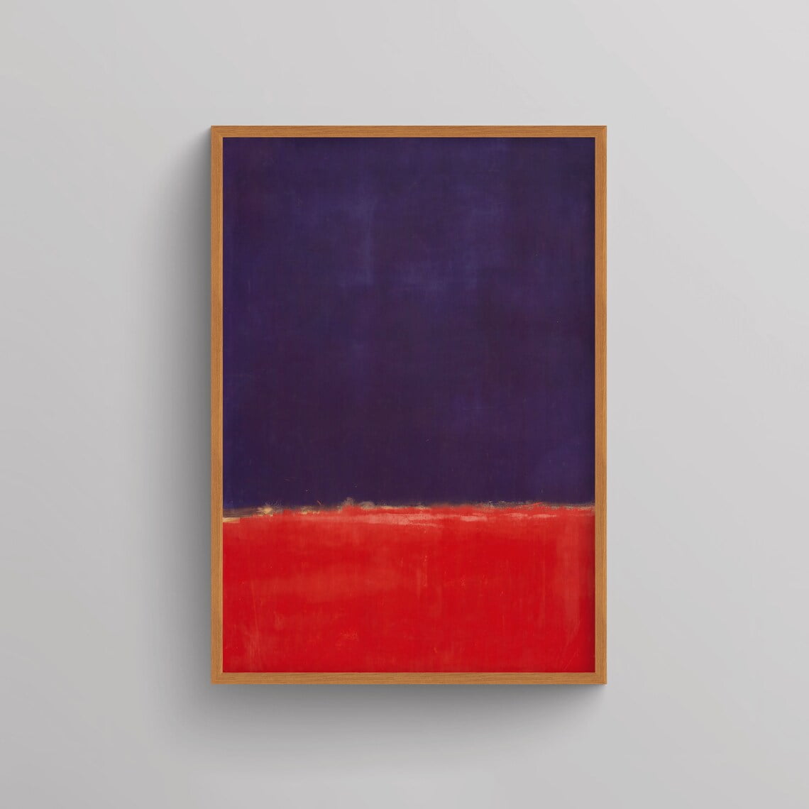 Mark Rothko Print, Navy Blue And Red Minimalist Print, Rothko Wall Art ...