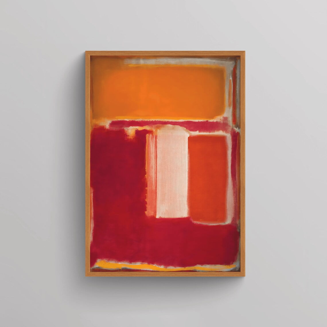 Mark Rothko Print, Red Exhibition Rothko Reproduction Poster Art ...