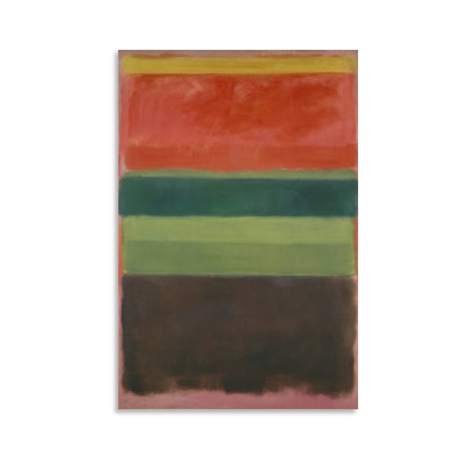 Mark Rothko Print Red Green Black Pink Yellow 1949 Canvas Wall Art ...
