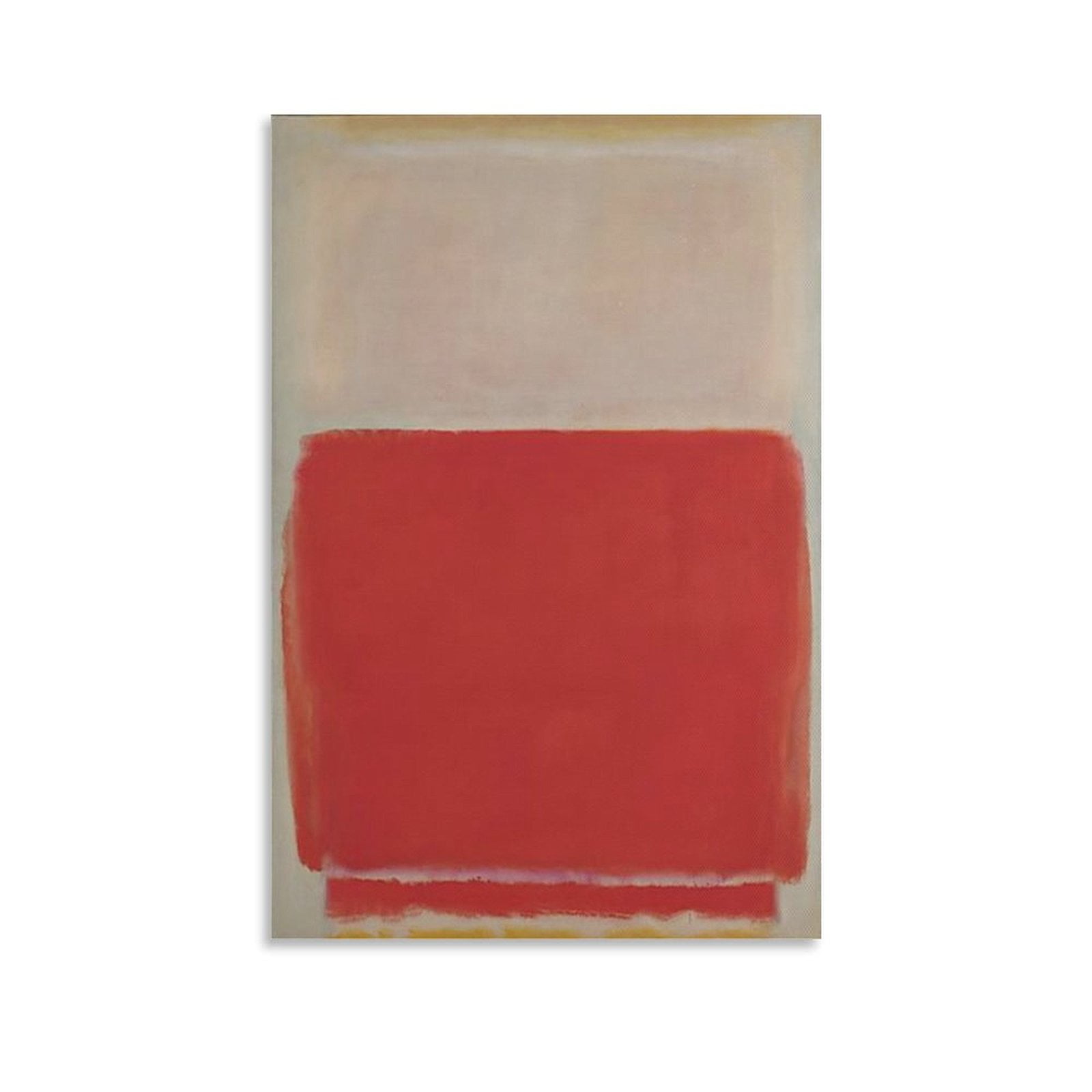Mark Rothko Print Red on White 1953 Artworks Canvas Poster Room ...