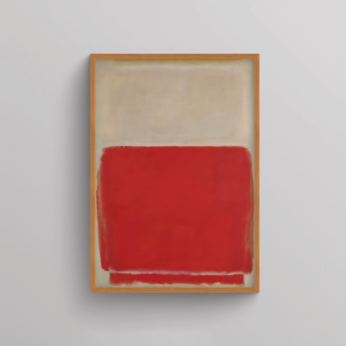 Mark Rothko Print, Rothko Wall Art, Red Grey Minimalist Print, Abstract ...