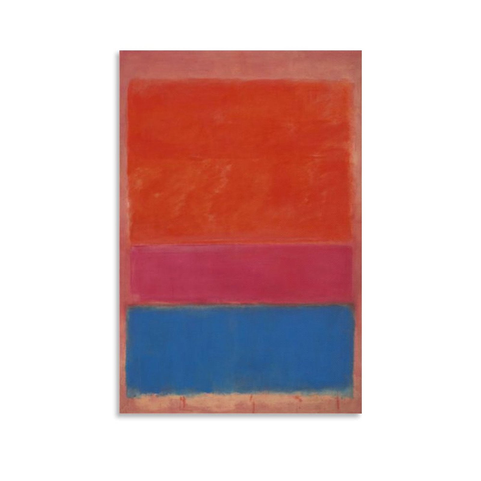 Mark Rothko Print Royal Red And Blue 1954 Painting On Canvas Wall Art ...
