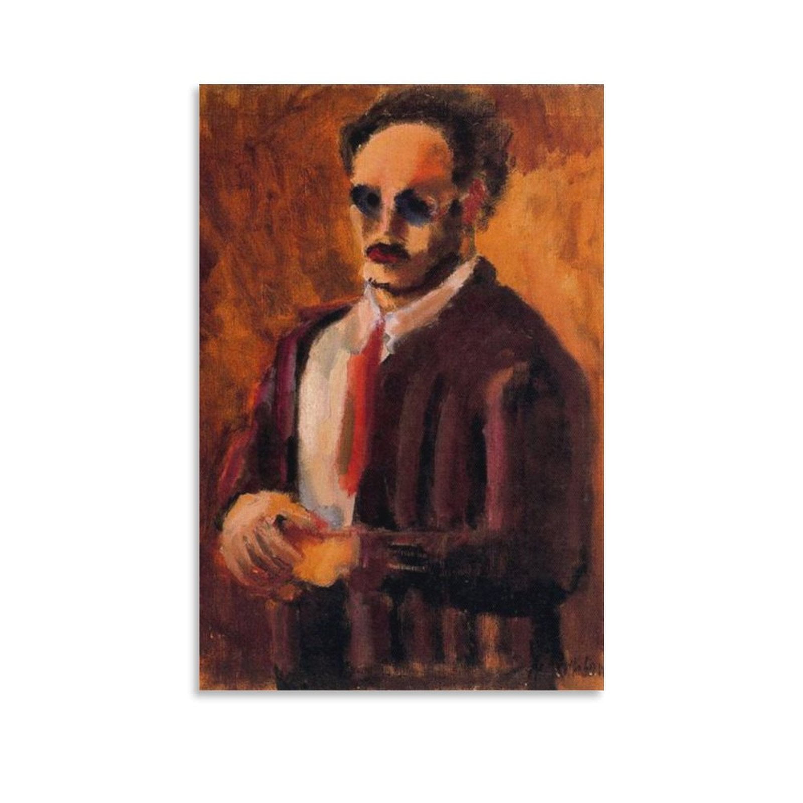 Mark Rothko Print Self-Portrait 1936 Print Photo Art Painting Canvas ...