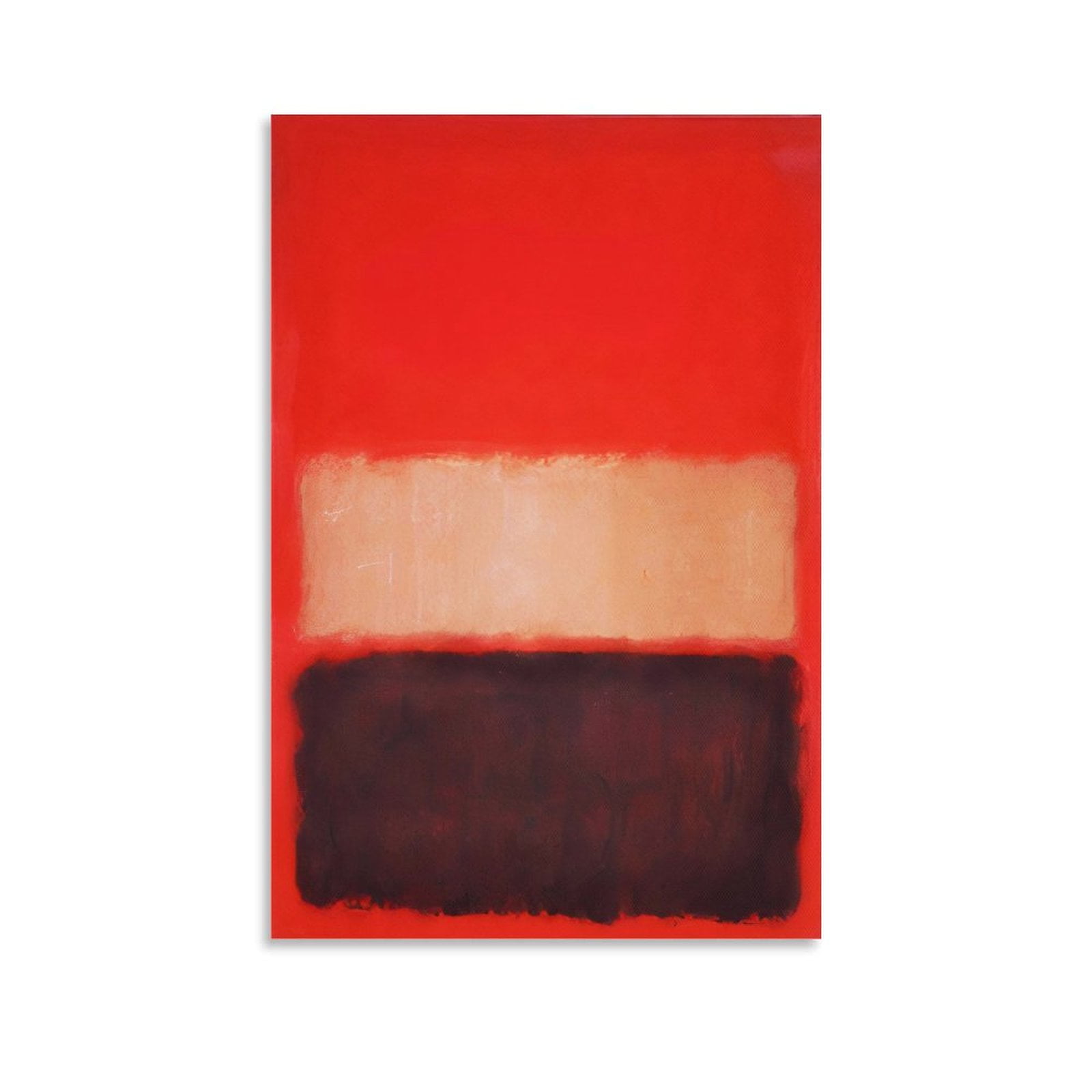 Mark Rothko Prints 《Black, Ochre, Red Over Red》 Wall Art Paintings ...