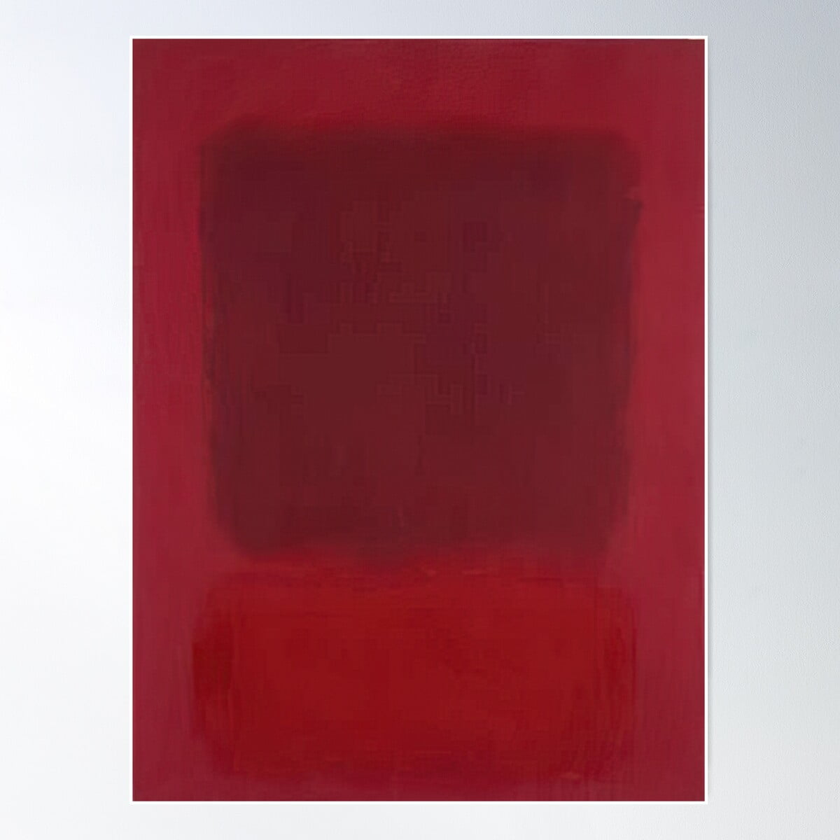 Mark Rothko - Red And Brown - 1957 Poster Wall Art, Modern Wall Decor ...