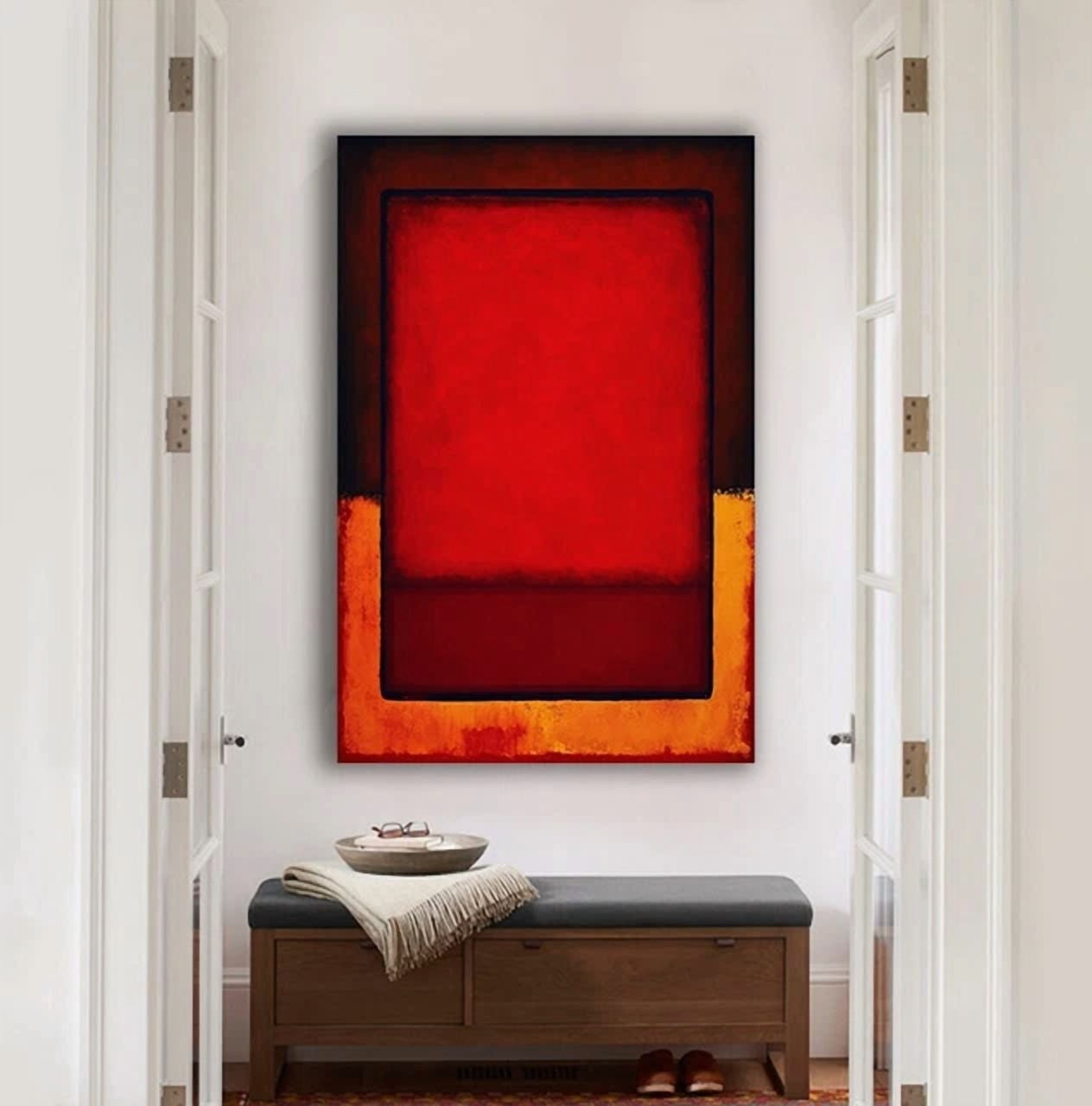 Mark Rothko Red Wall Art Home Decor Vintage Gift Living Room Dercor ...
