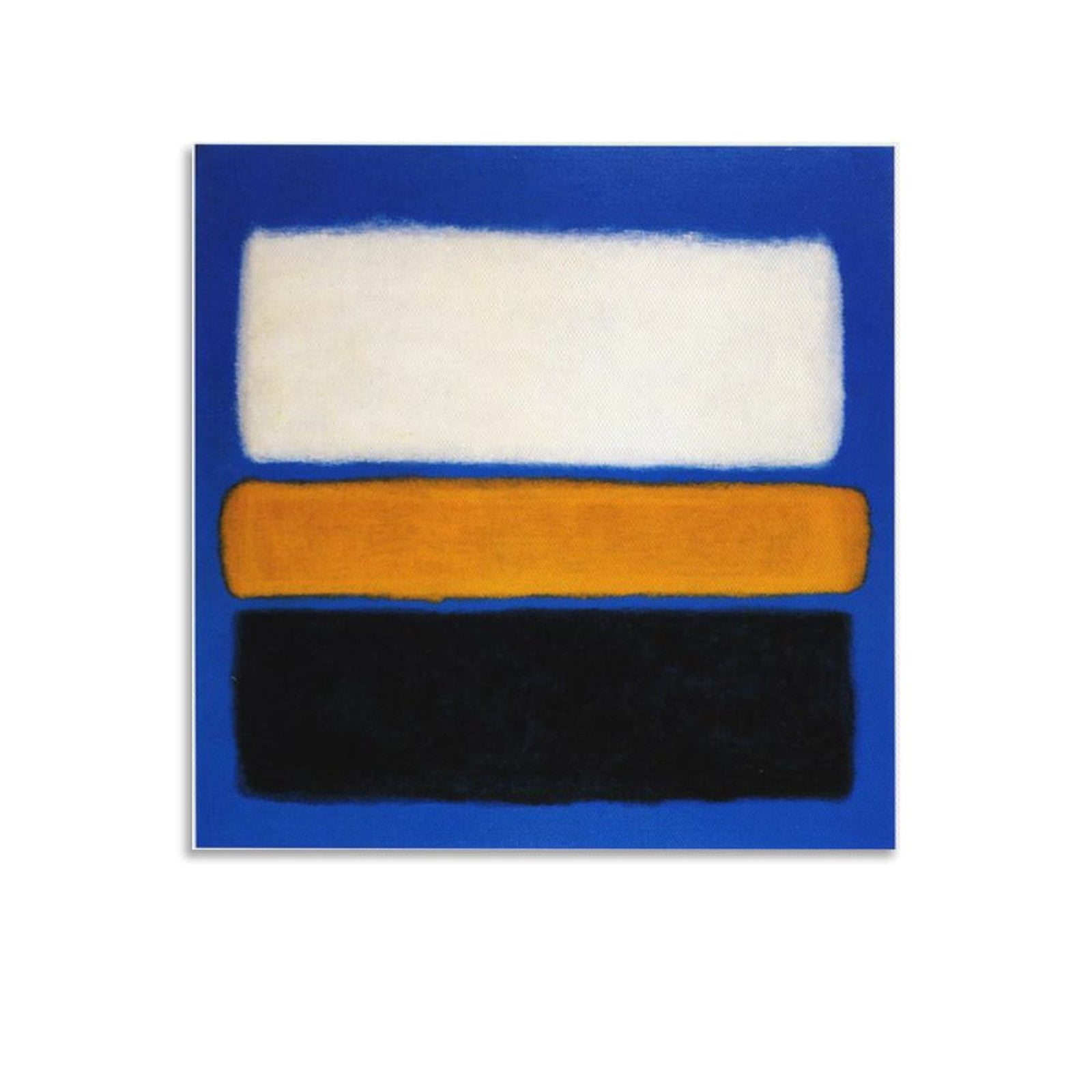 Mark Rothko White Yellow Black on Blue 1961 Painting On Canvas Wall Art ...