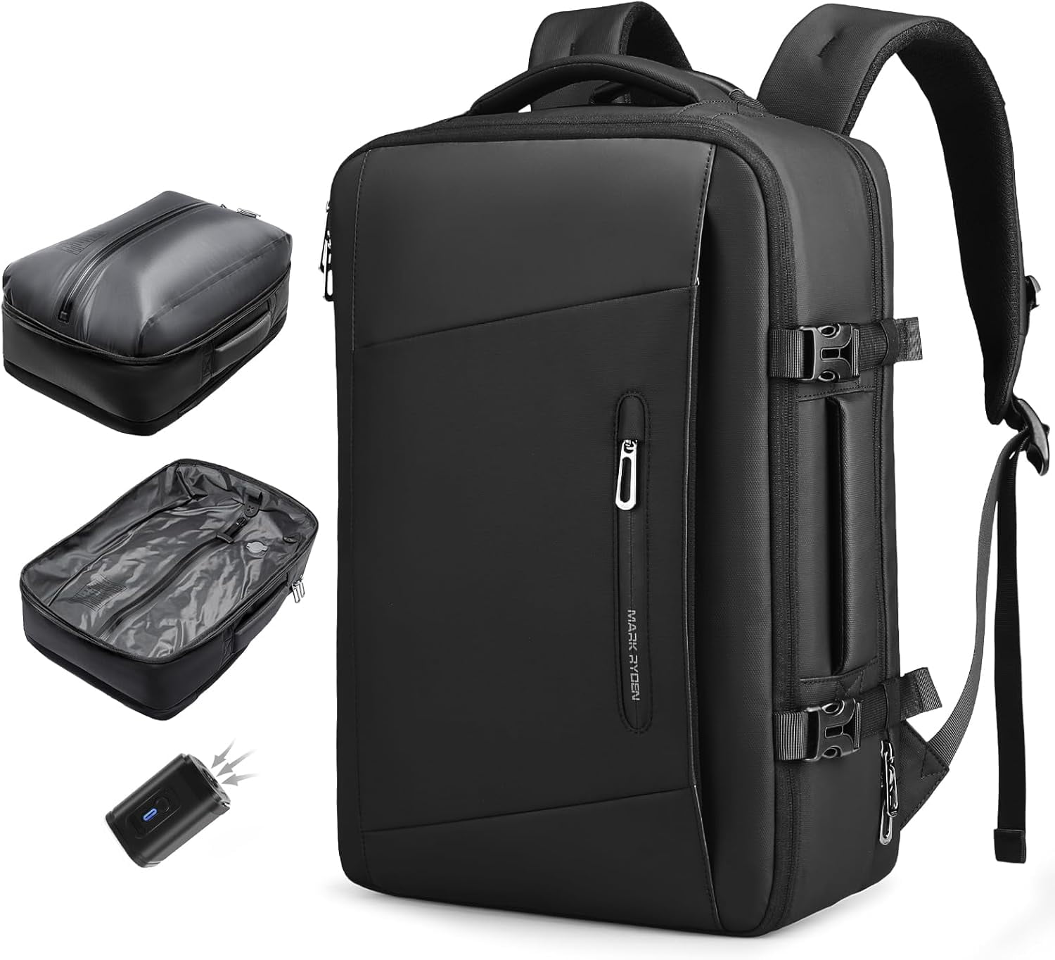 Mark Ryden 35L Vacuum Compression Travel Backpack with Air Pump, Water ...