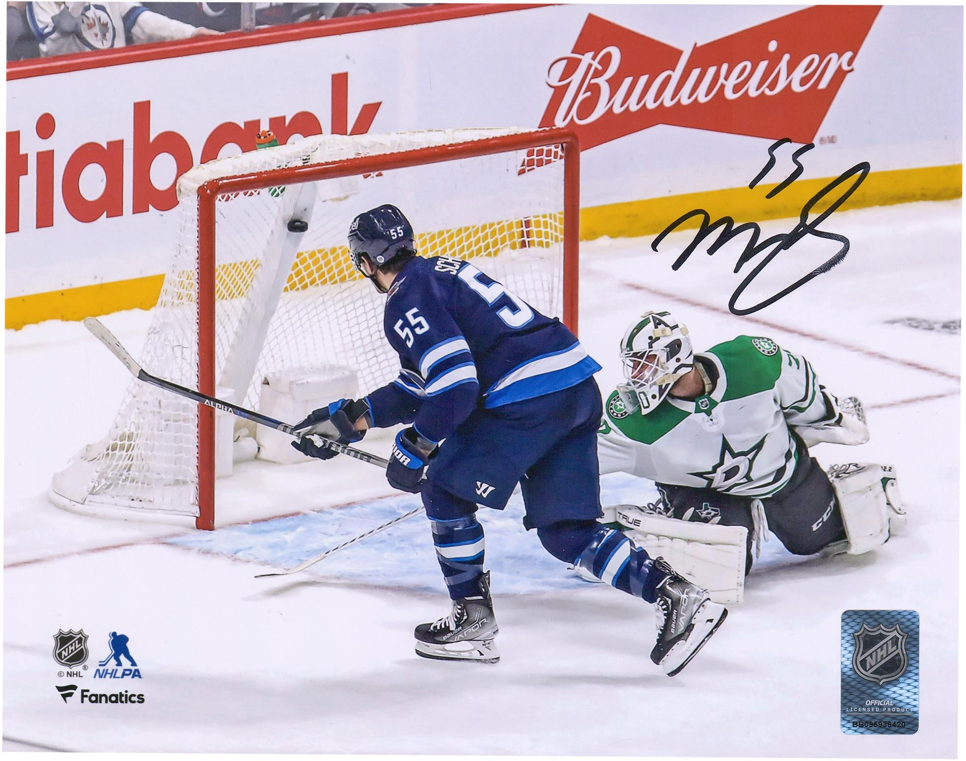 Mark Scheifele Winnipeg Jets Autographed 8" x 10" Blue Goal Photograph ...