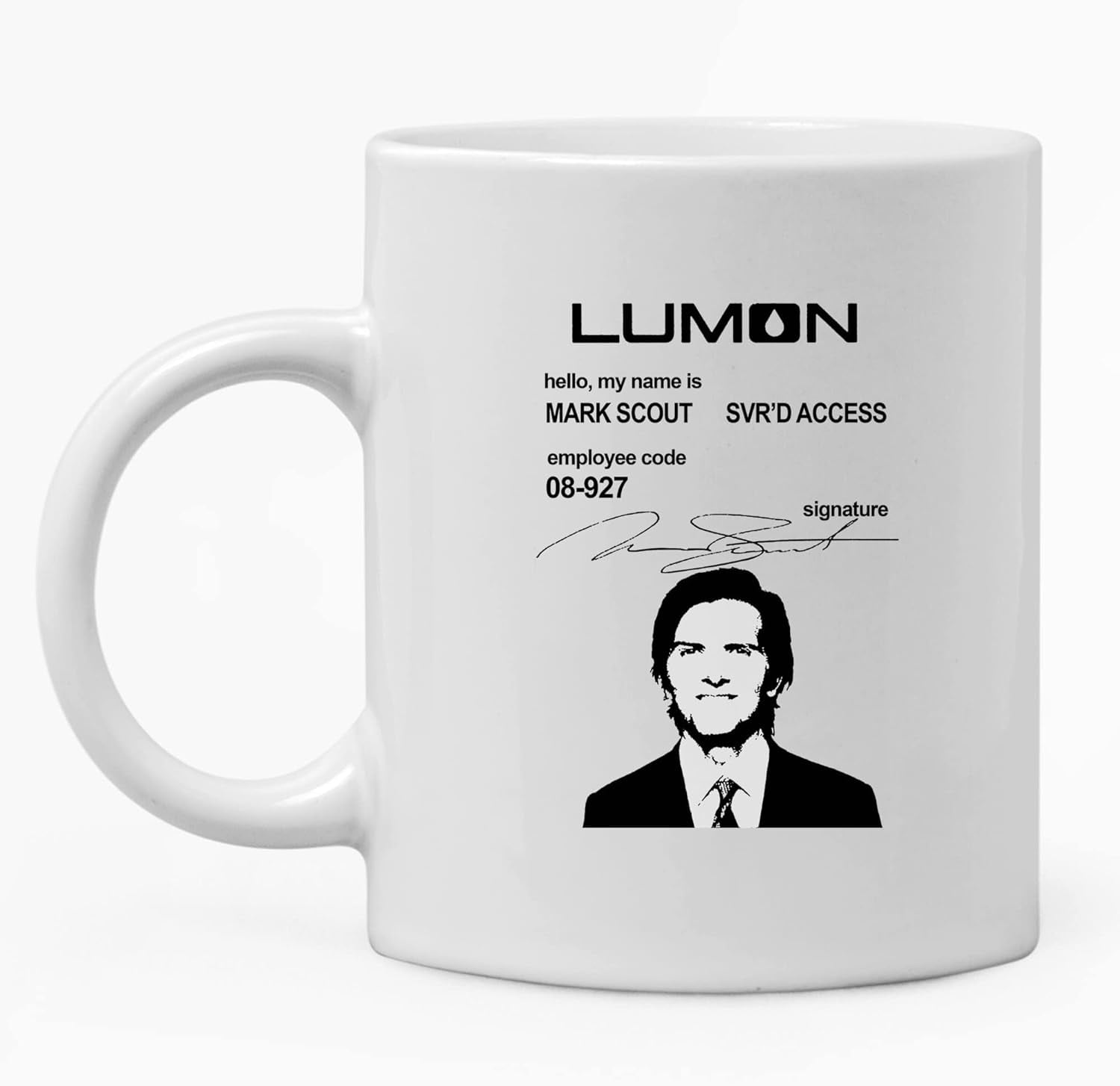 Mark Scout's Lumon ID Badge Severance Movie Mug 11 Oz - Walmart.com