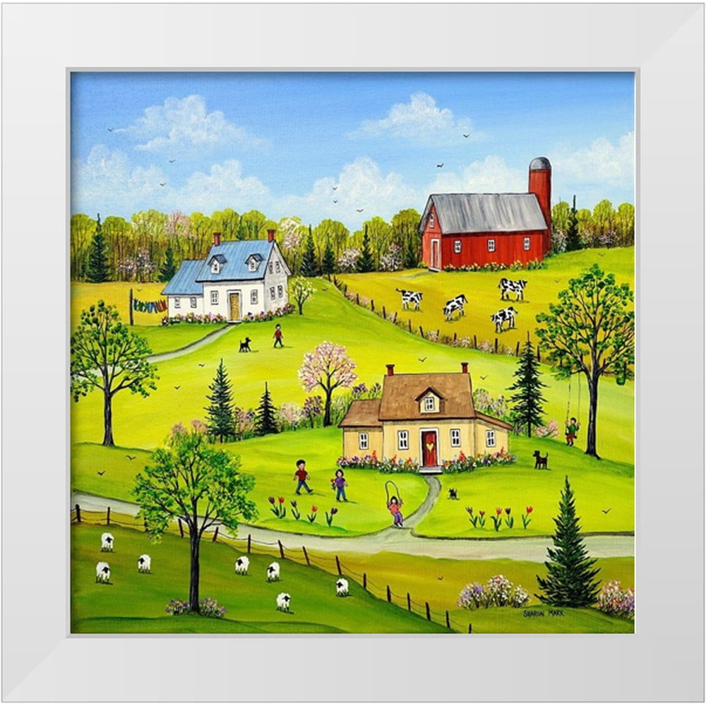 Mark, Sharon 12x12 White Modern Wood Framed Museum Art Print Titled ...