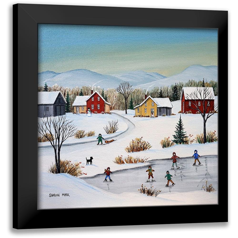 Mark, Sharon 15x15 Black Modern Framed Museum Art Print Titled - At the ...
