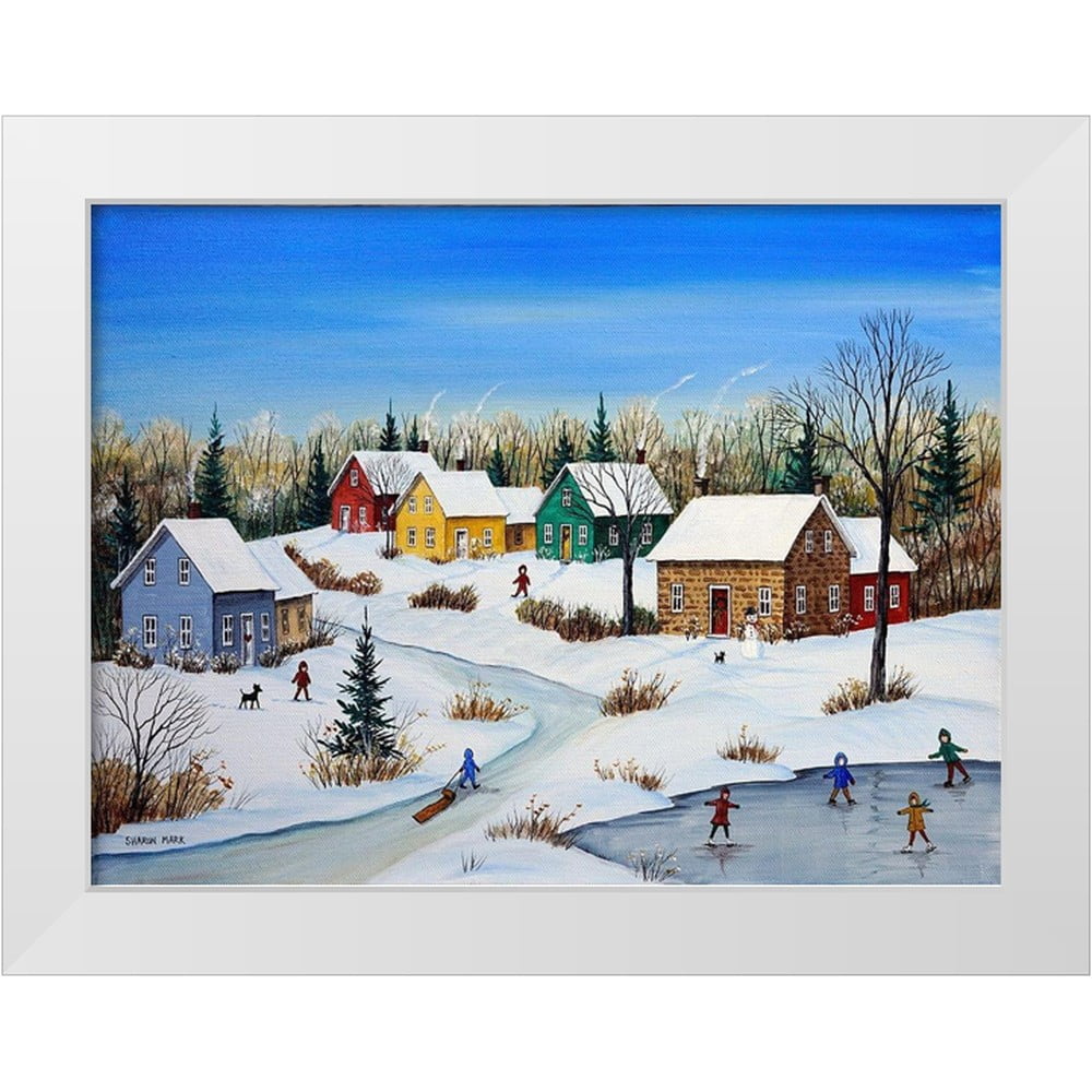 Mark, Sharon 18x14 White Modern Wood Framed Museum Art Print Titled ...