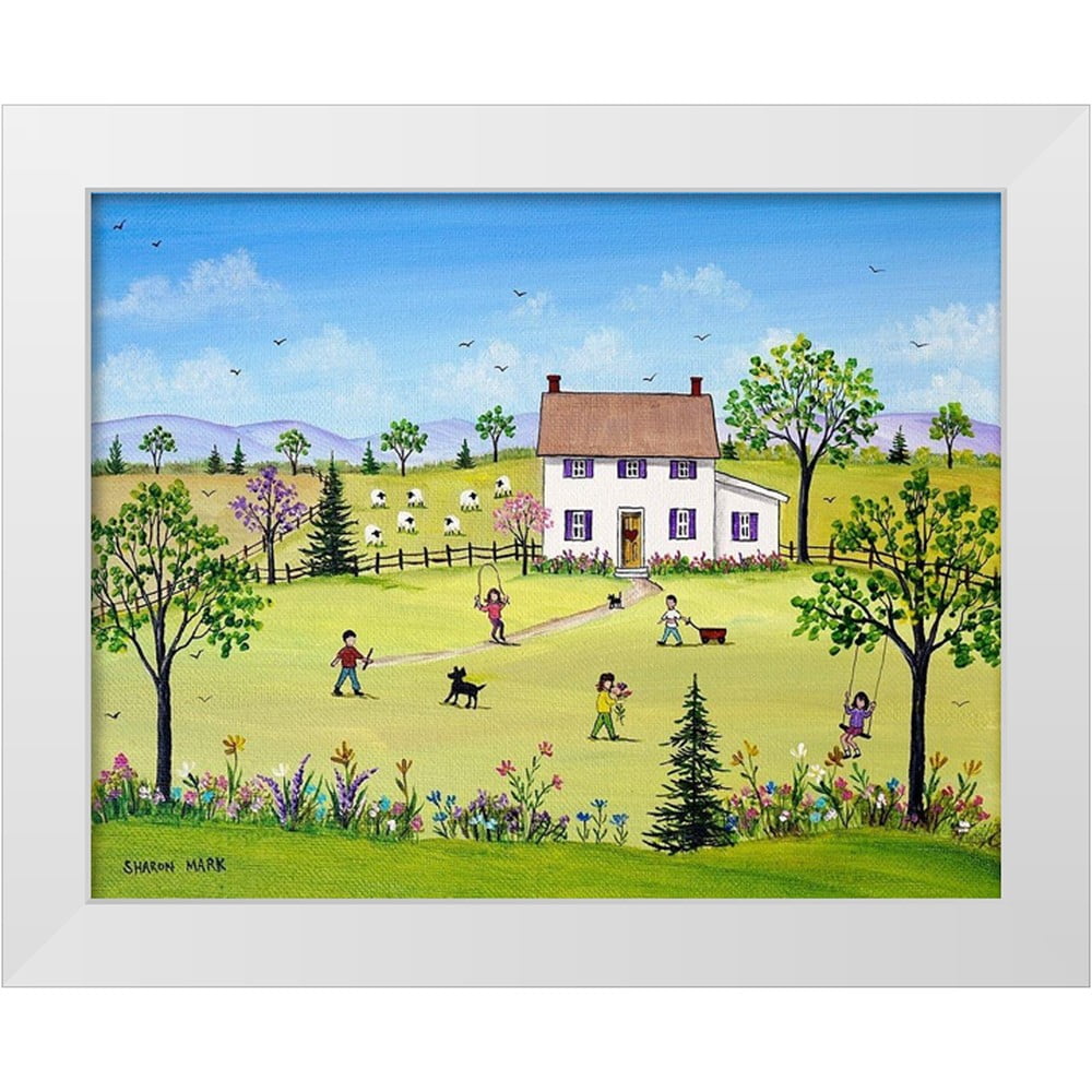 Mark, Sharon 18x15 White Modern Wood Framed Museum Art Print Titled ...