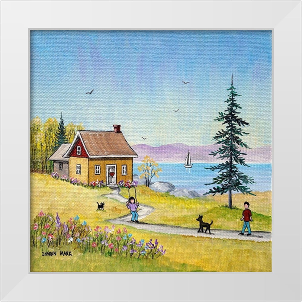 Mark, Sharon 20x20 White Modern Wood Framed Museum Art Print Titled ...