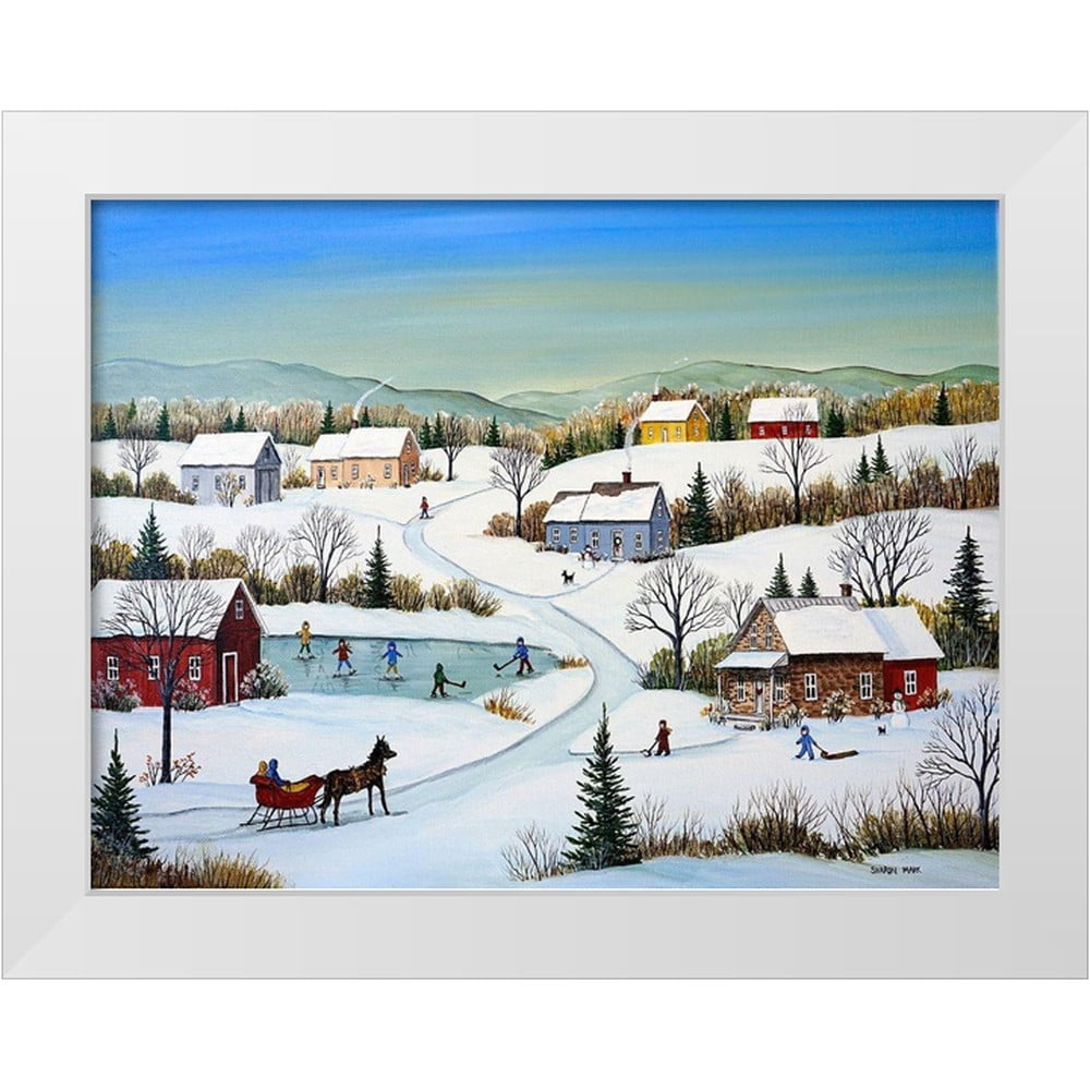 Mark, Sharon 24x19 White Modern Wood Framed Museum Art Print Titled ...