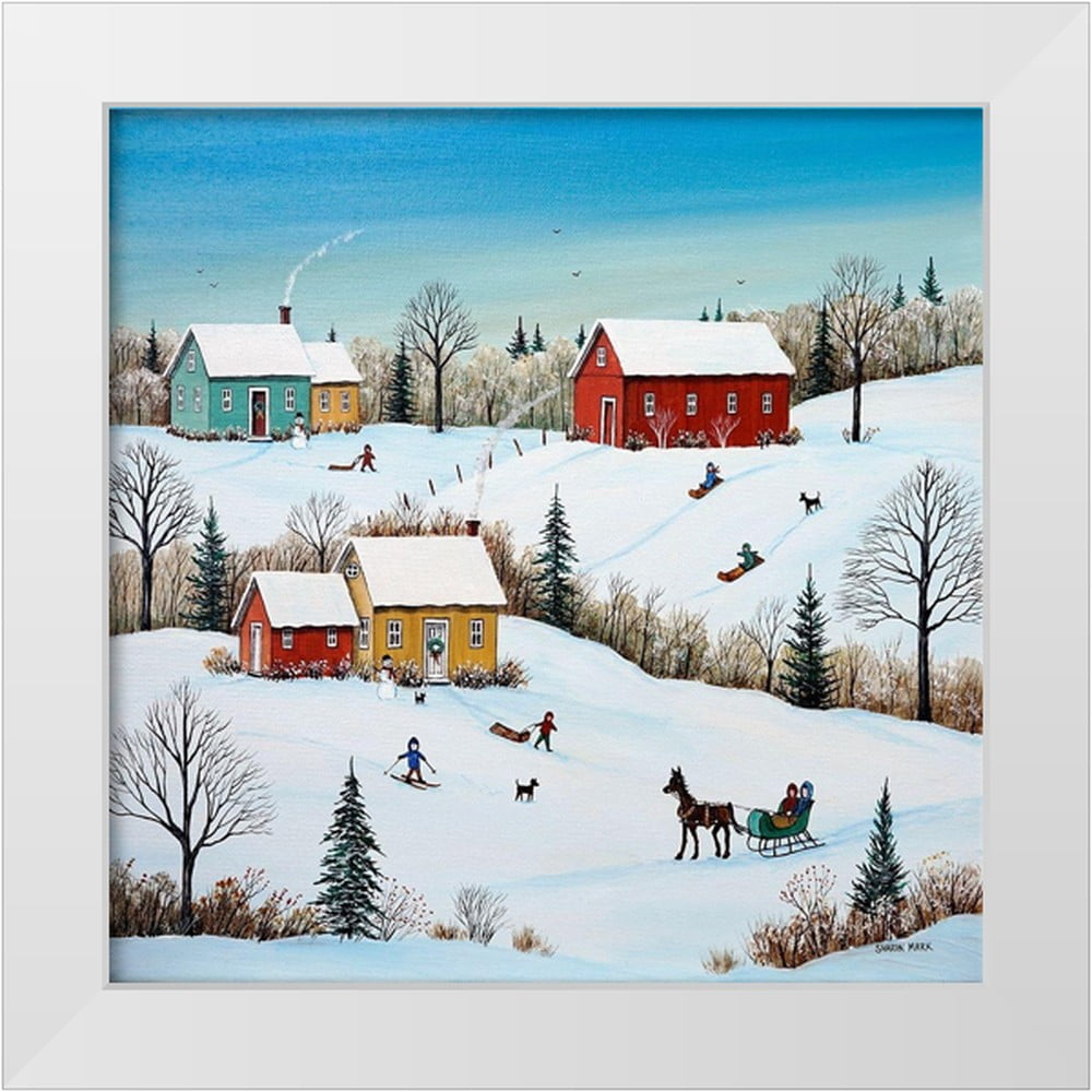 Mark, Sharon 26x26 White Modern Wood Framed Museum Art Print Titled ...