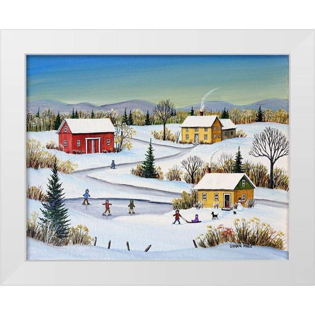 Mark, Sharon 32x26 White Modern Wood Framed Museum Art Print Titled - A ...