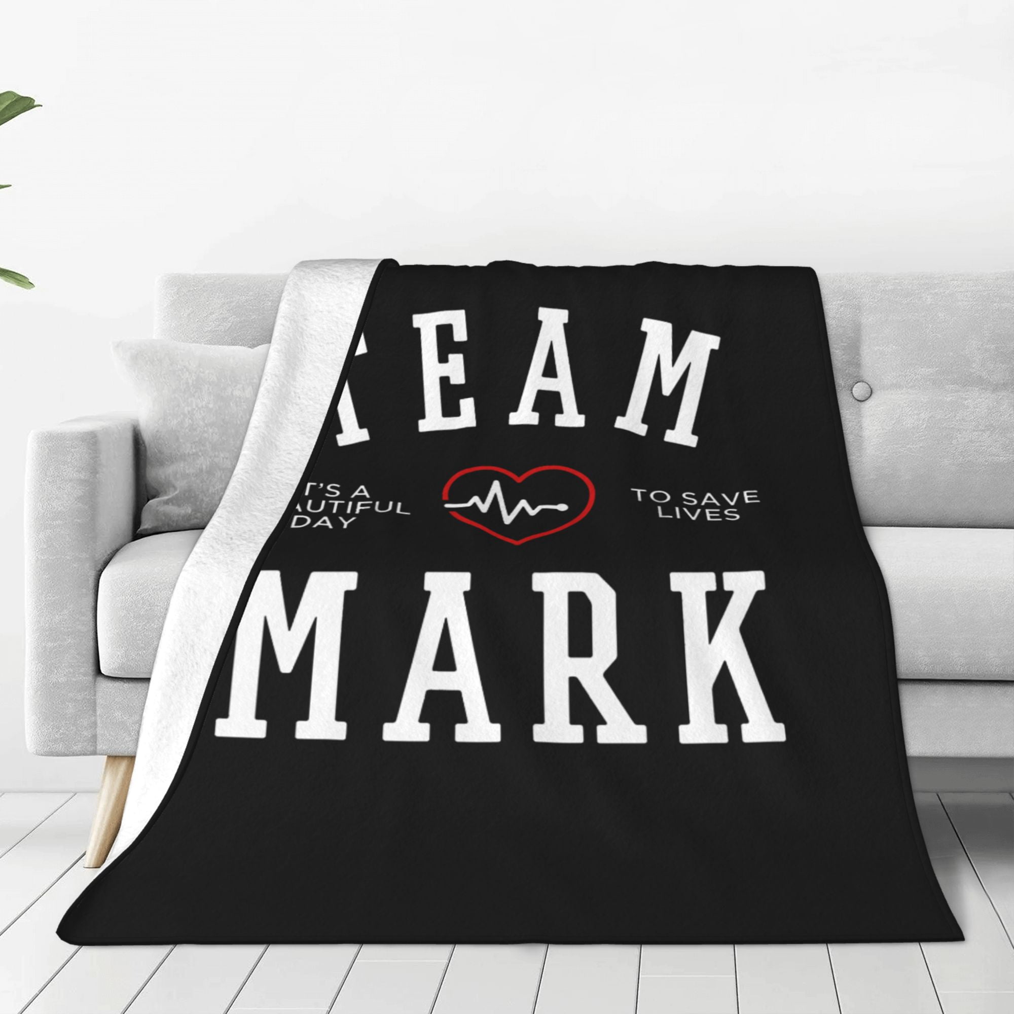 Mark Sloan Throw Blanket Soft Plush Travel Blanket For Bedroom Living ...