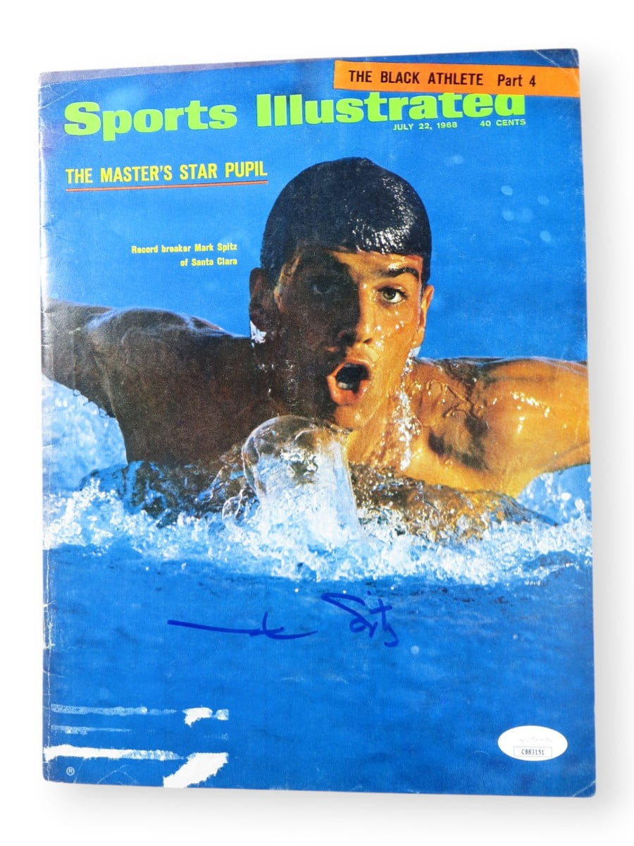 Mark Spitz Signed Autographed Magazine Sports Illustrated 1968 JSA ...