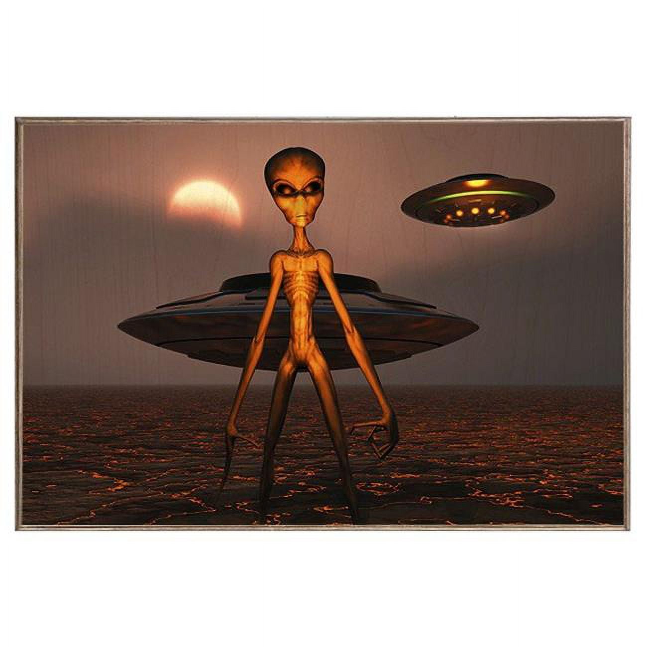 Mark Stevenson LSMAS200093S-WB1218-ST 18 x 12 in. Menacing Alien On ...