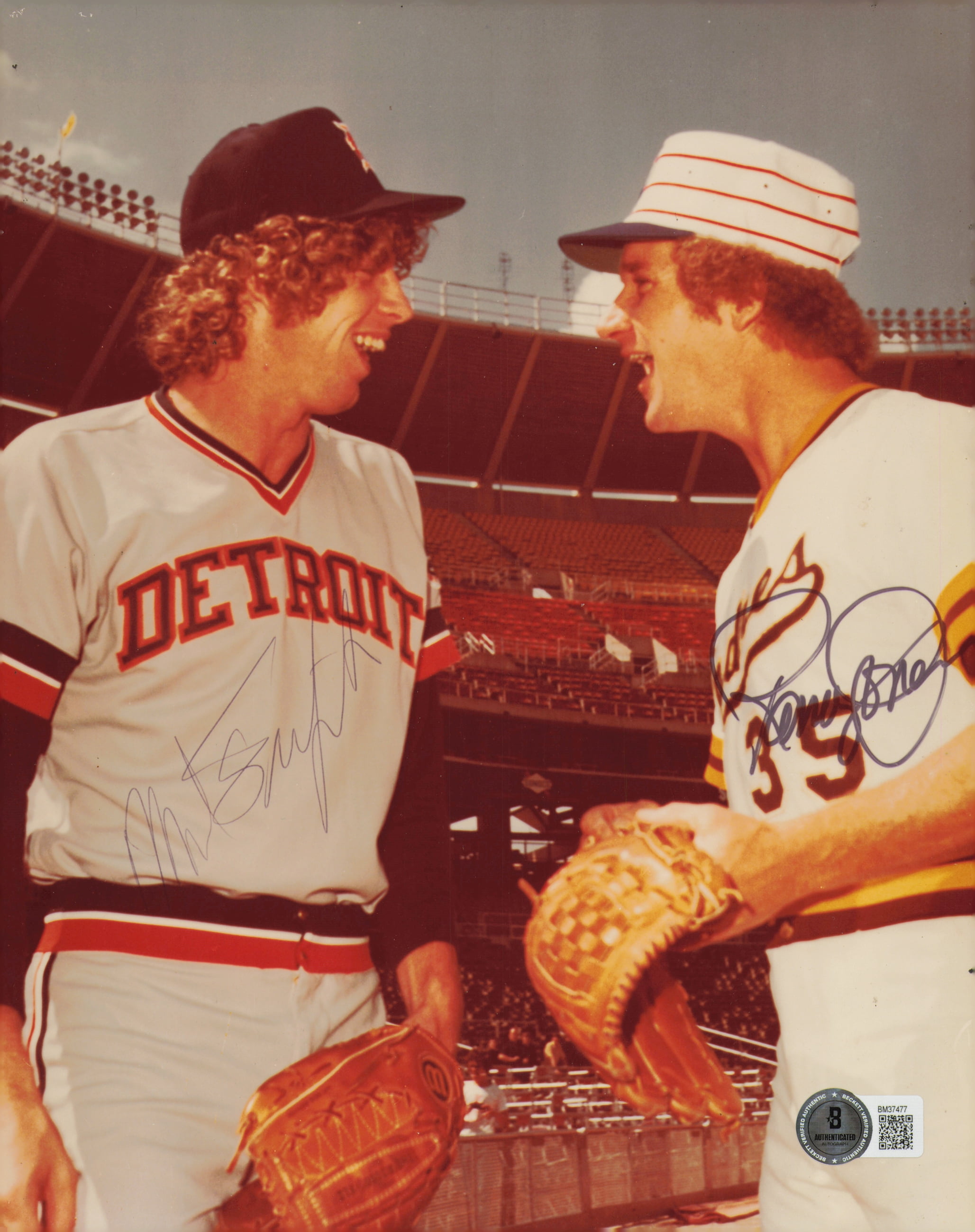 Mark "The Bird" Fidrych & Randy Jones Autographed 8x10 Photo Beckett ...