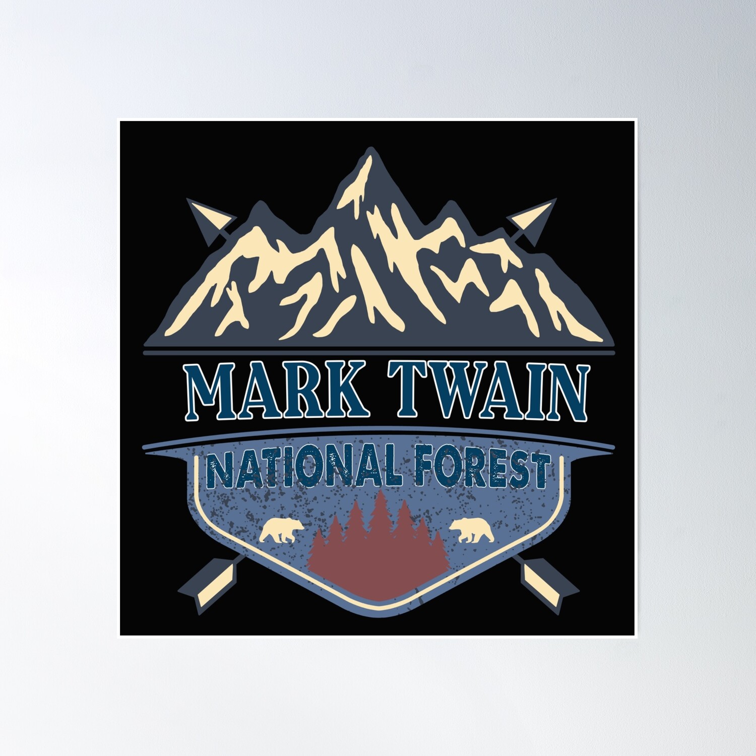 Mark Twain National Forest Poster Wall Art, Modern Wall Decor, 24x36 ...