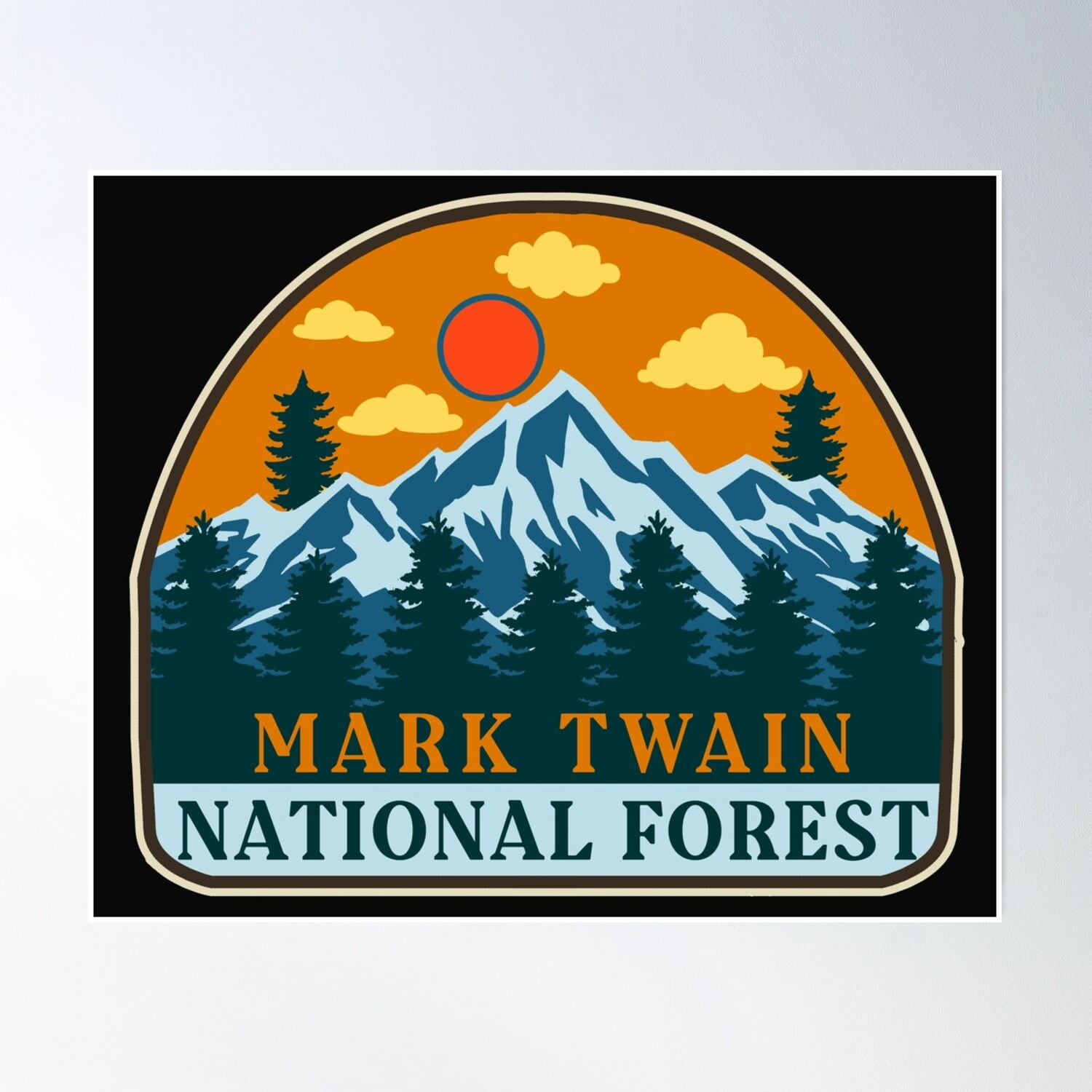 Mark Twain National Forest-Vintage Poster Wall Art, Modern Wall Decor ...