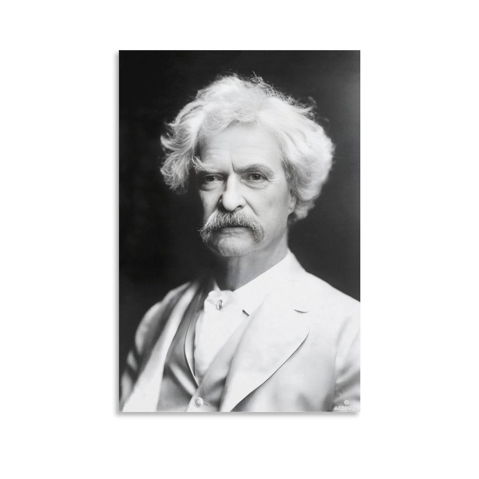 Mark Twain Portraits Poster Artworks Canvas Poster Room Aesthetic Wall ...