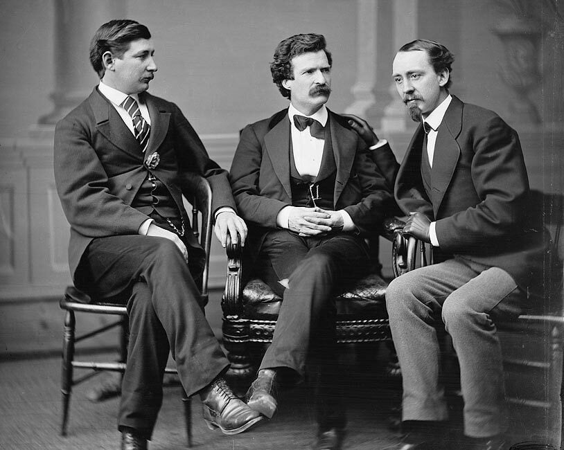 Mark Twain, Townsend & Gray Brady Portrait Style - A - 20x30 Inch ...