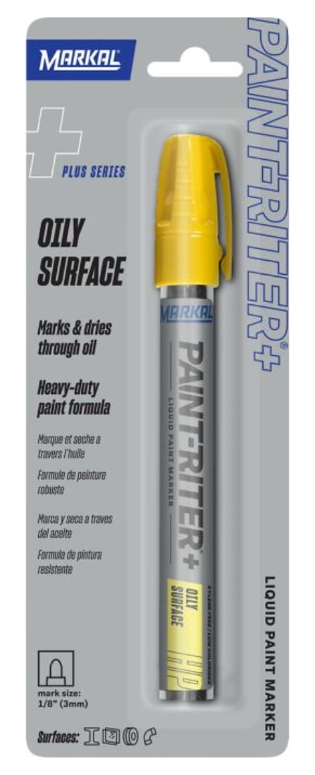 Markal 097071TS Paint-Riter Plus Liquid Paint Marker, Yellow - Walmart.com