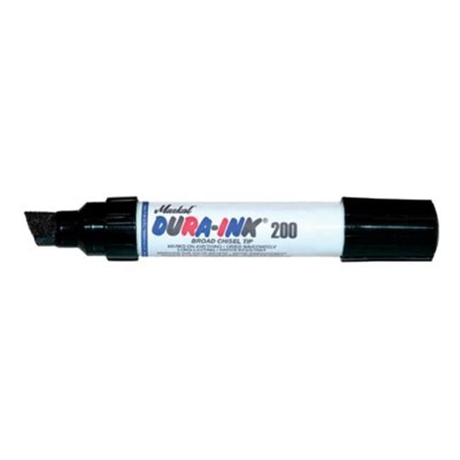 Dura-Ink Super Size Chisel Tipped Marker - Black - Walmart Business ...
