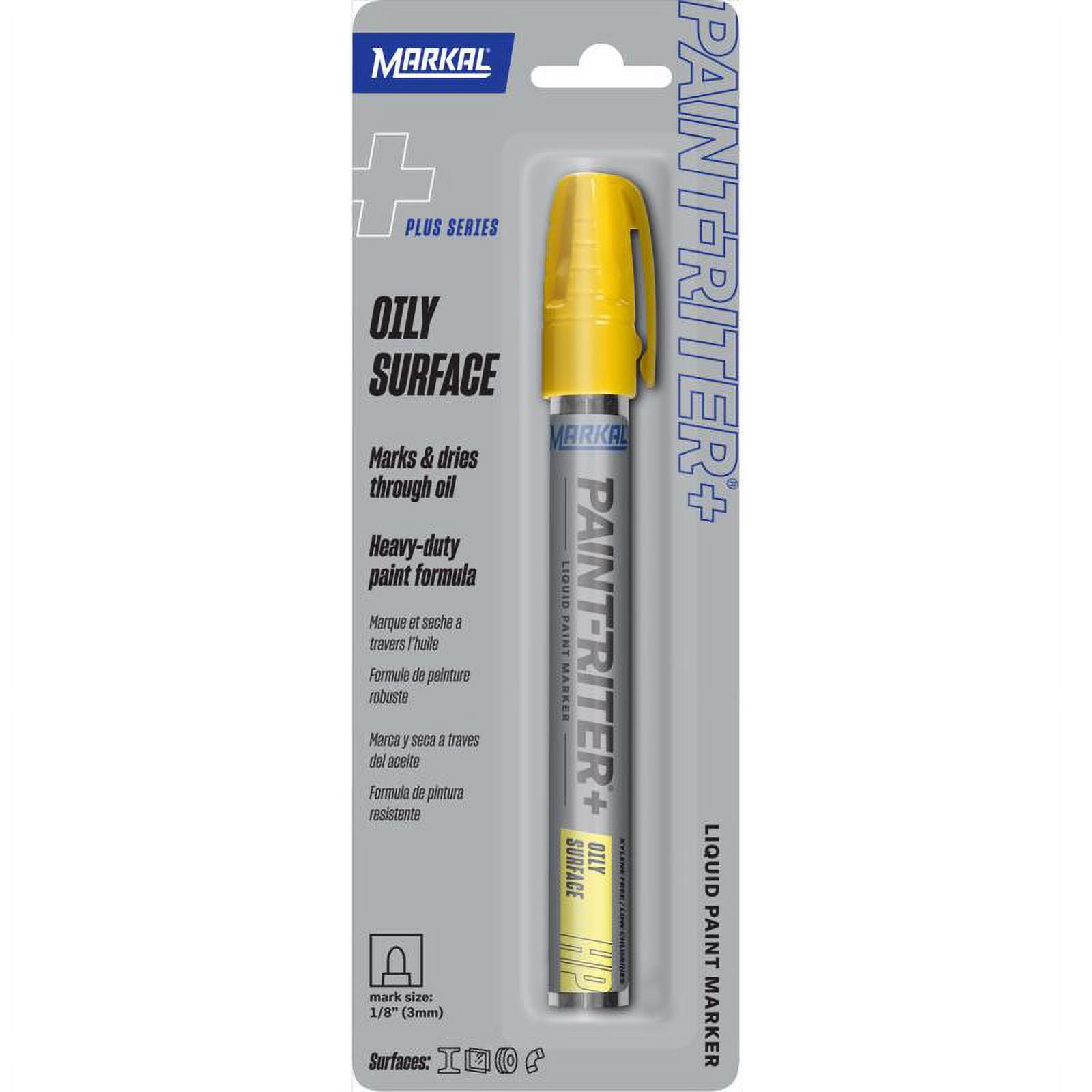 Markal 6061689 Paint-Riter Yellow Standard Liquid Paint Marker, Pack of ...