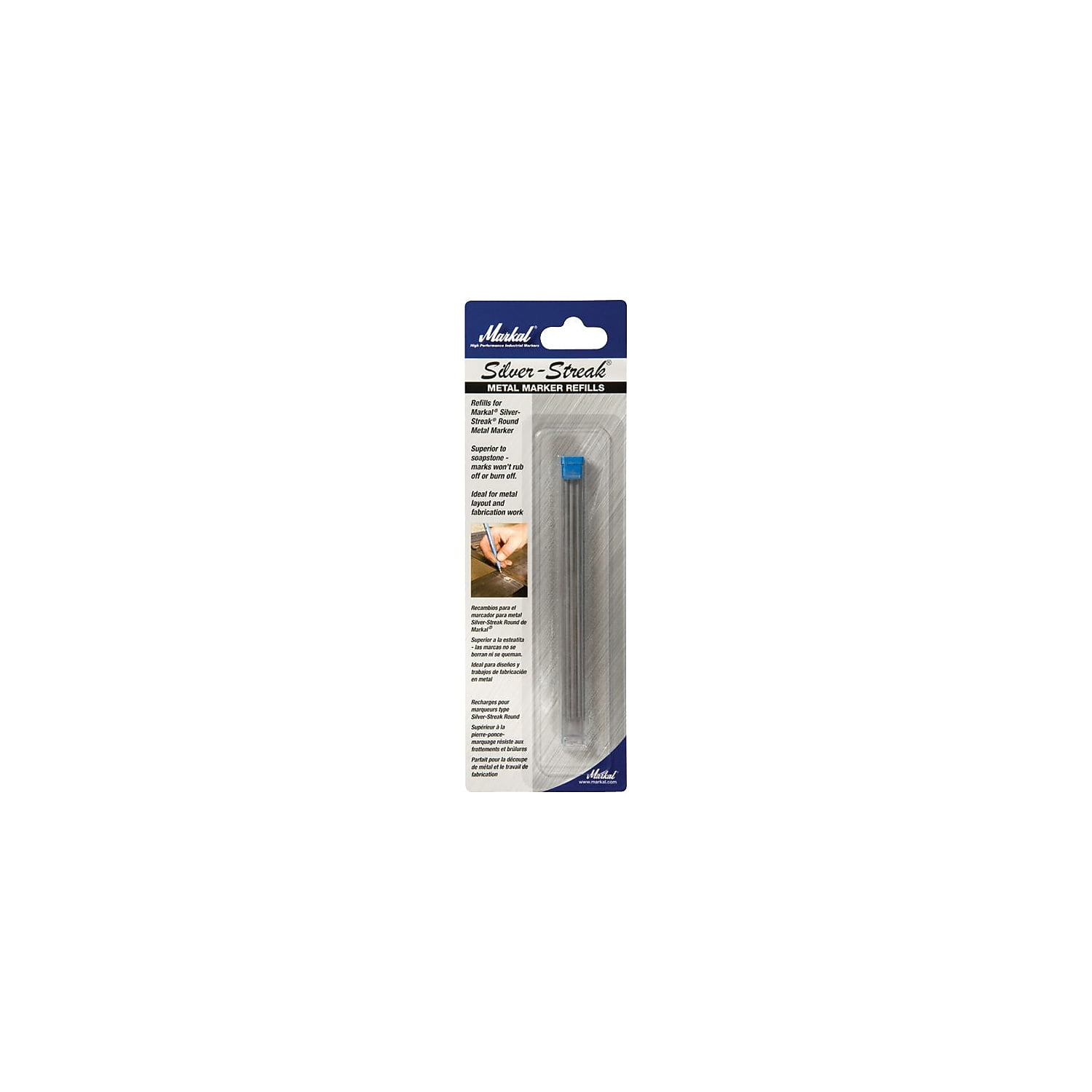 Markal 96007 SILVER STREAK ROUND REFILL 6/CD - Walmart.com