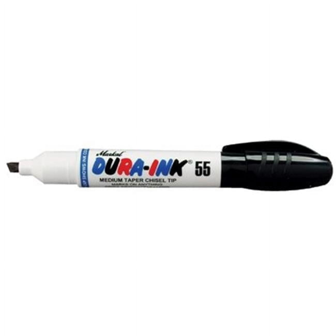 Markal Dura-Ink 25 Felt-Tip Marker Black - Chisel Tip for Fine Lines or ...
