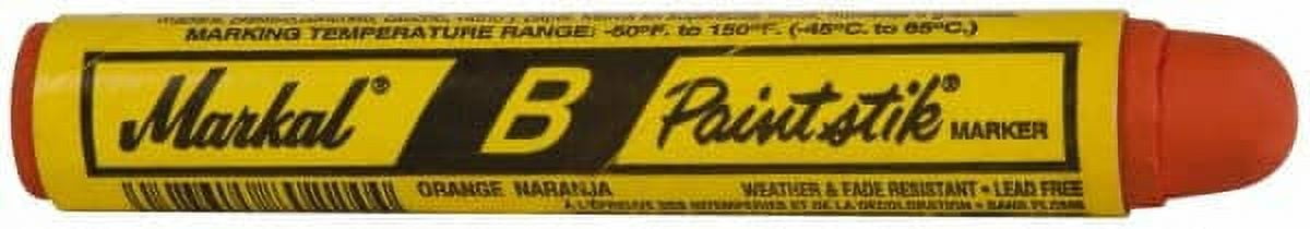 Markal - Orange Marker/Paintstick - Fine Tip, Oil Base Ink (120 Pack ...