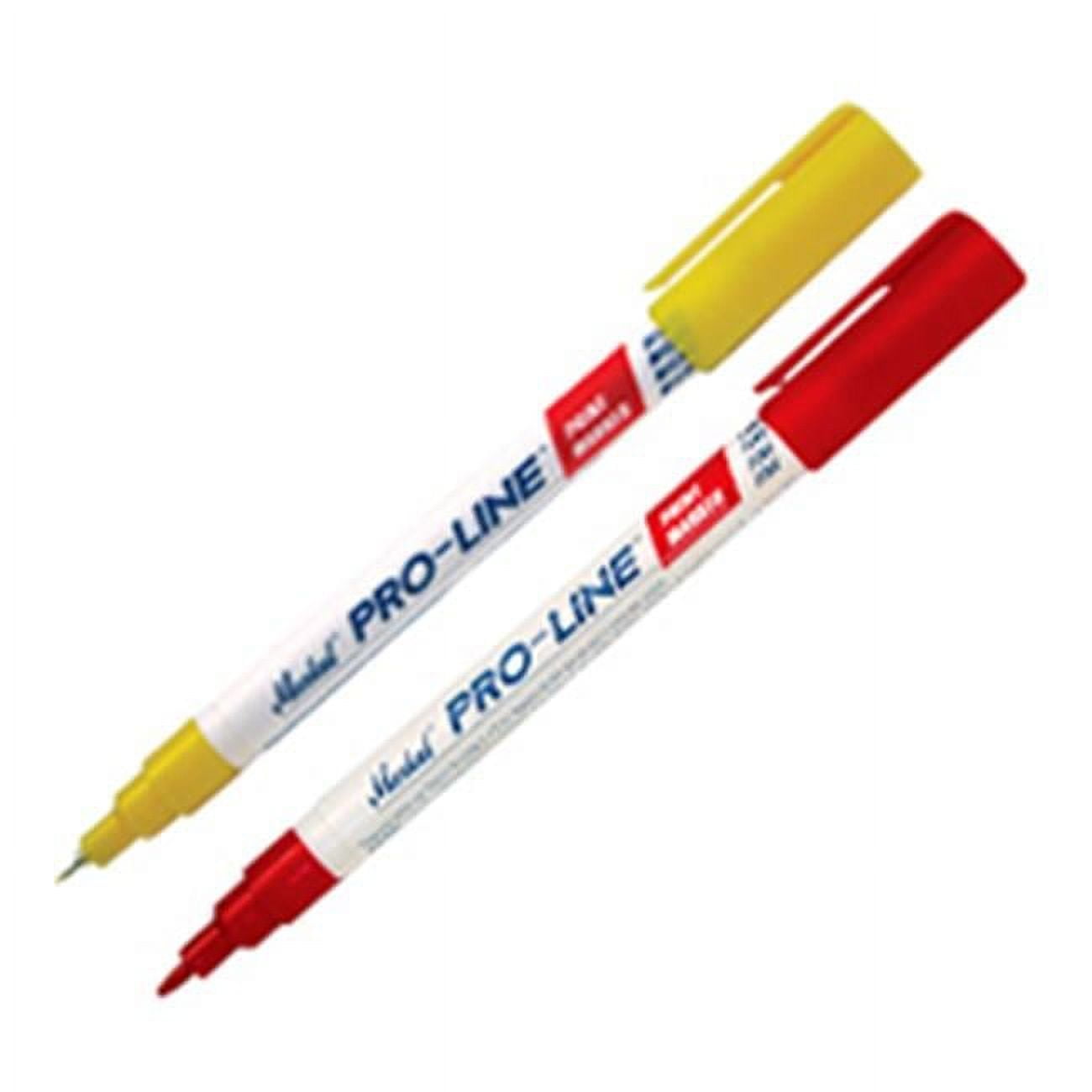 Markal PRO-LINE Fine Point Paint Markers, 1/16 in Tip, Fine, Yellow - 1 ...