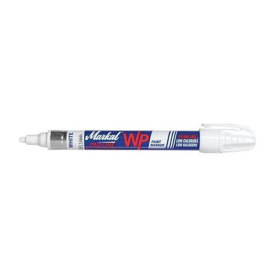 Markal Paint Marker, Medium Tip, White Color Family, Paint 96930 ...