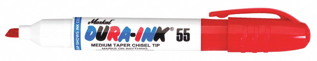 Markal Permanent Marker,Red,Chisel 96528 - Walmart.com