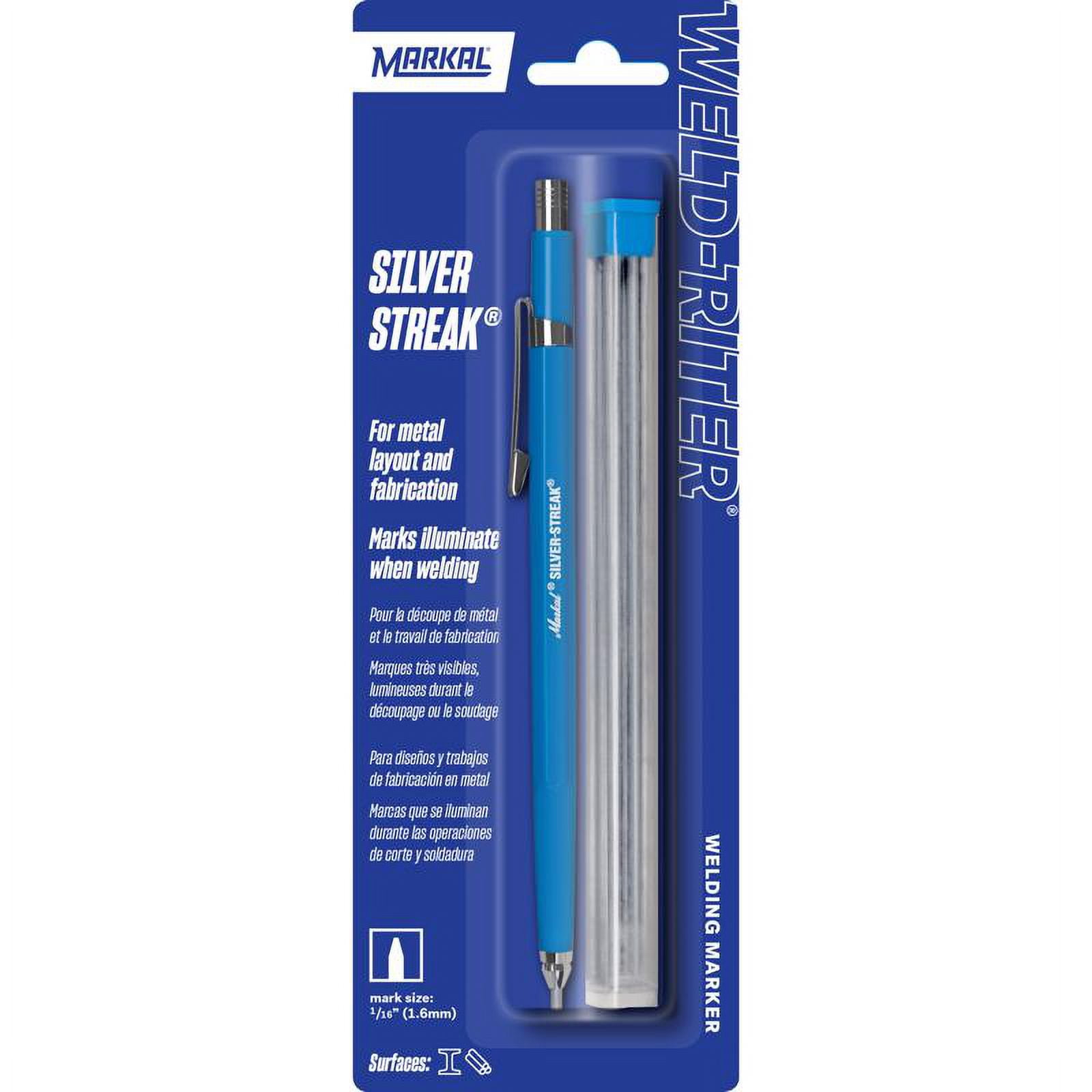 Markal Silver-Streak Metal Marker Holder with 6 Refills, Model# 96112 ...